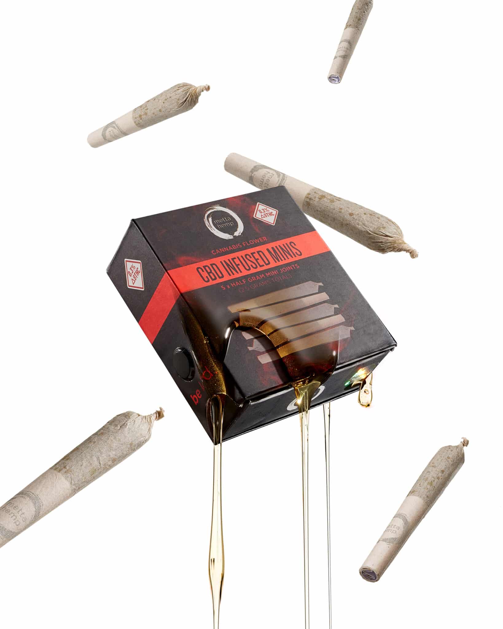 CBD Infused Mini Joints 5-Pack | Premium Hemp Pre-Rolls